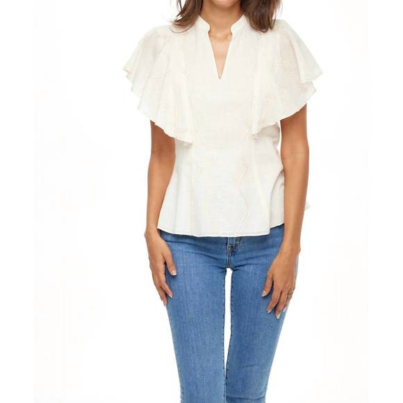 Anna Cate | Tops | New Anna Cate Collins Top In Ivory | Poshmark